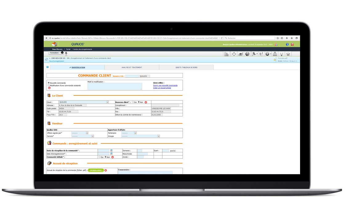 Logiciel de gestion et création de formulaires - Qualios Manager